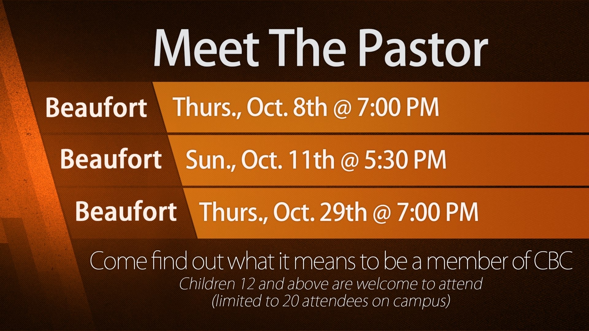 Events | Community Bible Church